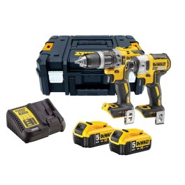 Työkalusarja DeWalt DCK266P2T-QW (DCD796 + DCF887); 18 V; 2x5,0 Ah akku - DCK266P2T-QW ...