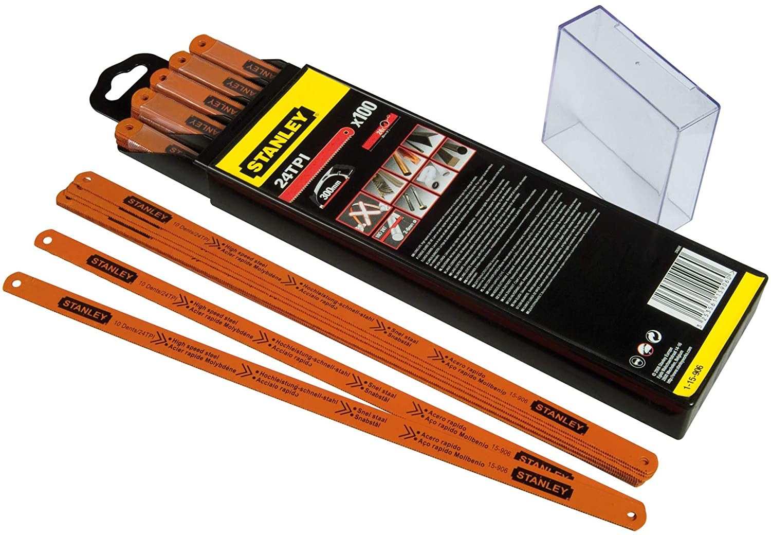 Rautasahan terä Stanley Moly; 24 TPI; 300 mm; 100 kpl. - 1-15-906 ...