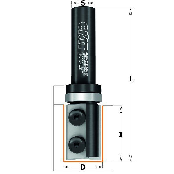 Kopiojyrsin CMT; S=1/2''; D=19 mm - 656.691.11 - Poranterät, taltat ...