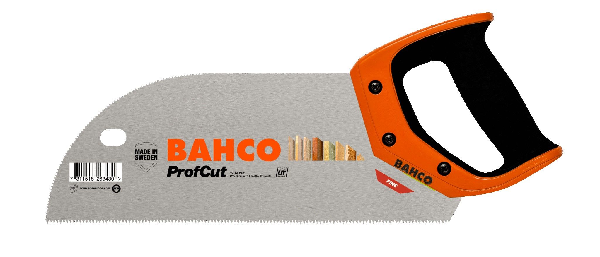 Käsisaha Sandvik-Bahco PC-12-VEN; 300 mm - PC-12-VENbahco - Käsityökalut